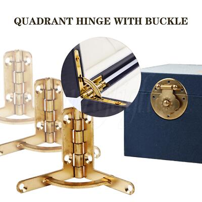 Jewelry Box Foldable Quadrant Hinge with Round Buckle 33x30mm Set of 3 ...