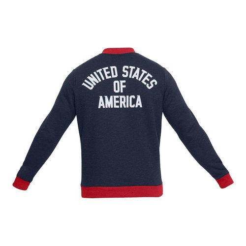 Under Armour USA Mens Blue UNITED STATES OF AMERICA Full Zip Jacket NWT ...