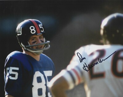 Signed 8x10 DON HERRMANN New York Giants Autographed photo - w/COA | eBay