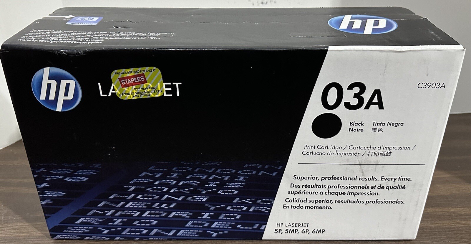 HP 03A C3903A Black Genuine Original Toner Cartridge for LaserJet 5P ...