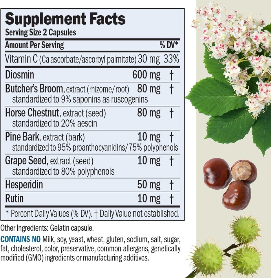 Andrew Lessman Circulation & Vein Support for Healthy Legs 30 Capsules ...