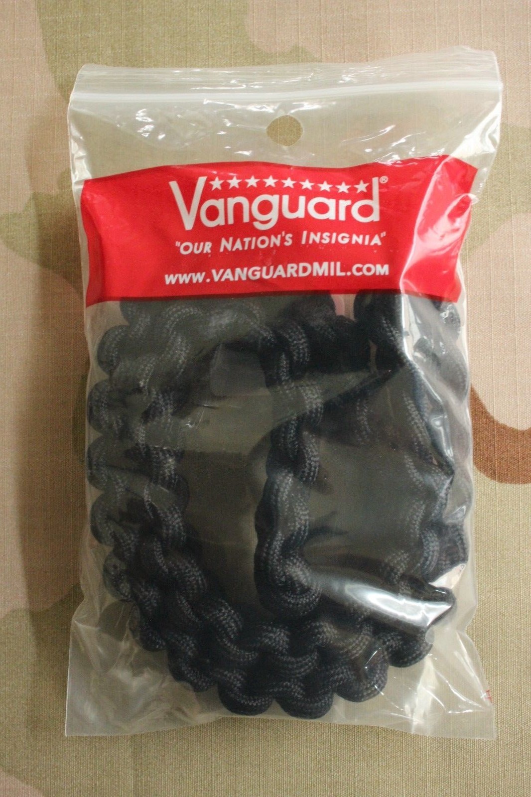 USN US NAVY BLACK THICK BRAIDED COLOR GUARD UNIFORM AIGUILLETTE ...