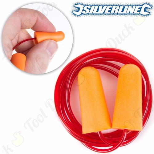 Hi Vis CORDED EAR PLUGS Orange Earplugs Line Machinery Industrial PPE ...
