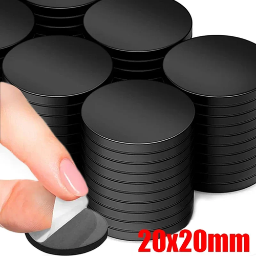 Self-Adhesive Magnetic Sheets – Round & Square Flexible Magnets for ...