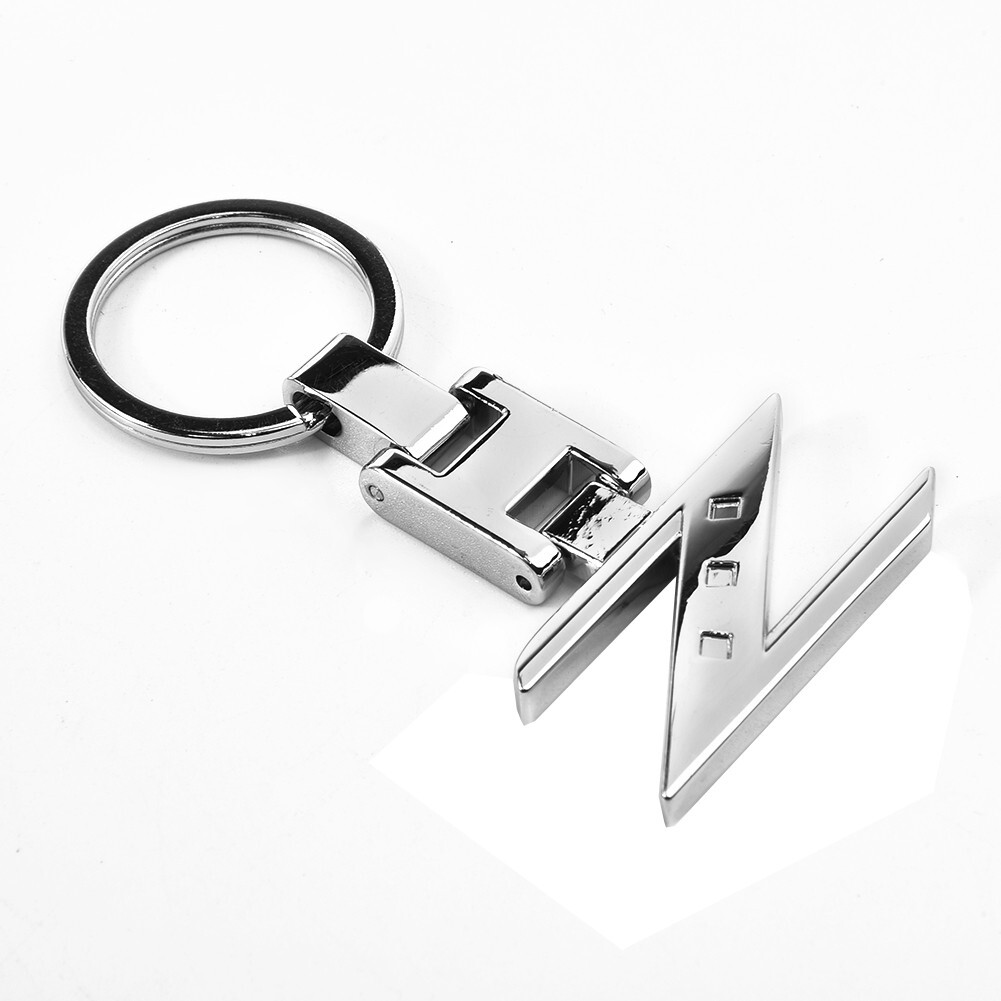 Elegant Z Key Chain Ring with Chrome Finish for Nissan 280ZX 300ZX 350Z ...