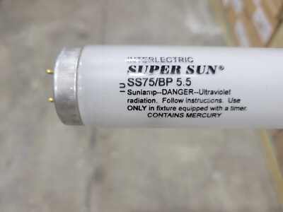 TANNING BED BULBS LAMPS F 75 5.5 T12 BI-PIN 100-120W 8500 12 PACK | eBay