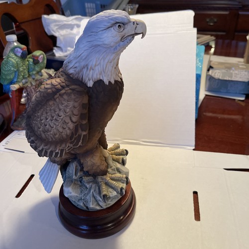 Vintage Andrea by Sadek Bald Eagle Porcelain Ceramic Figurine Statue 7. ...