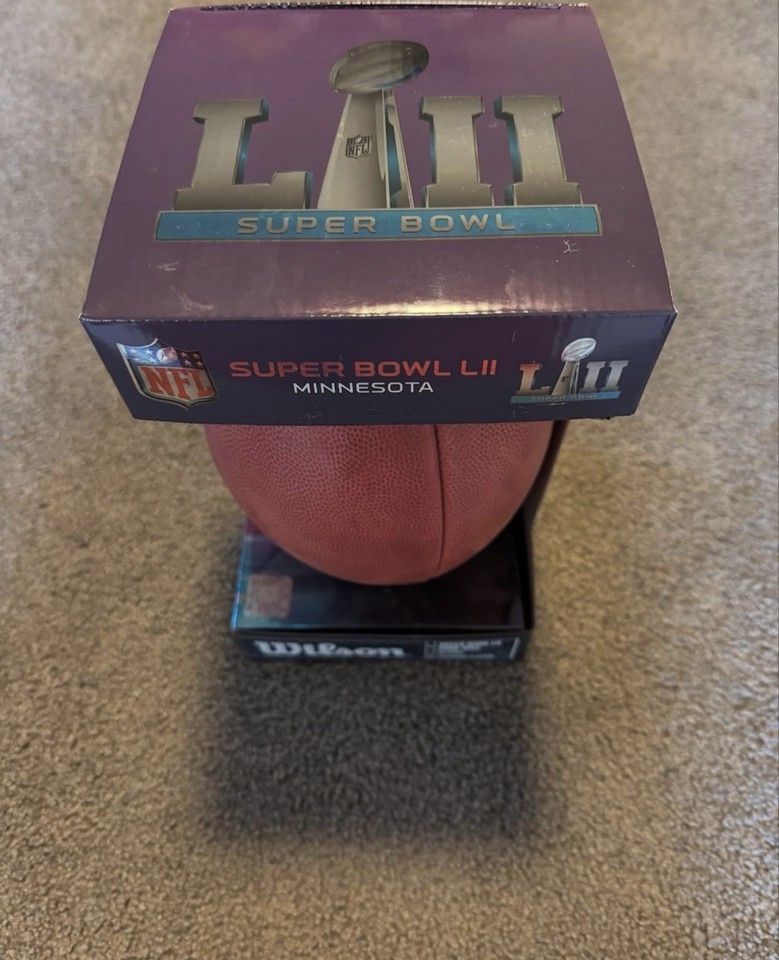 2018 (2017 Season) Official NFL Wilson Super Bowl 52 Football - Eagles ...