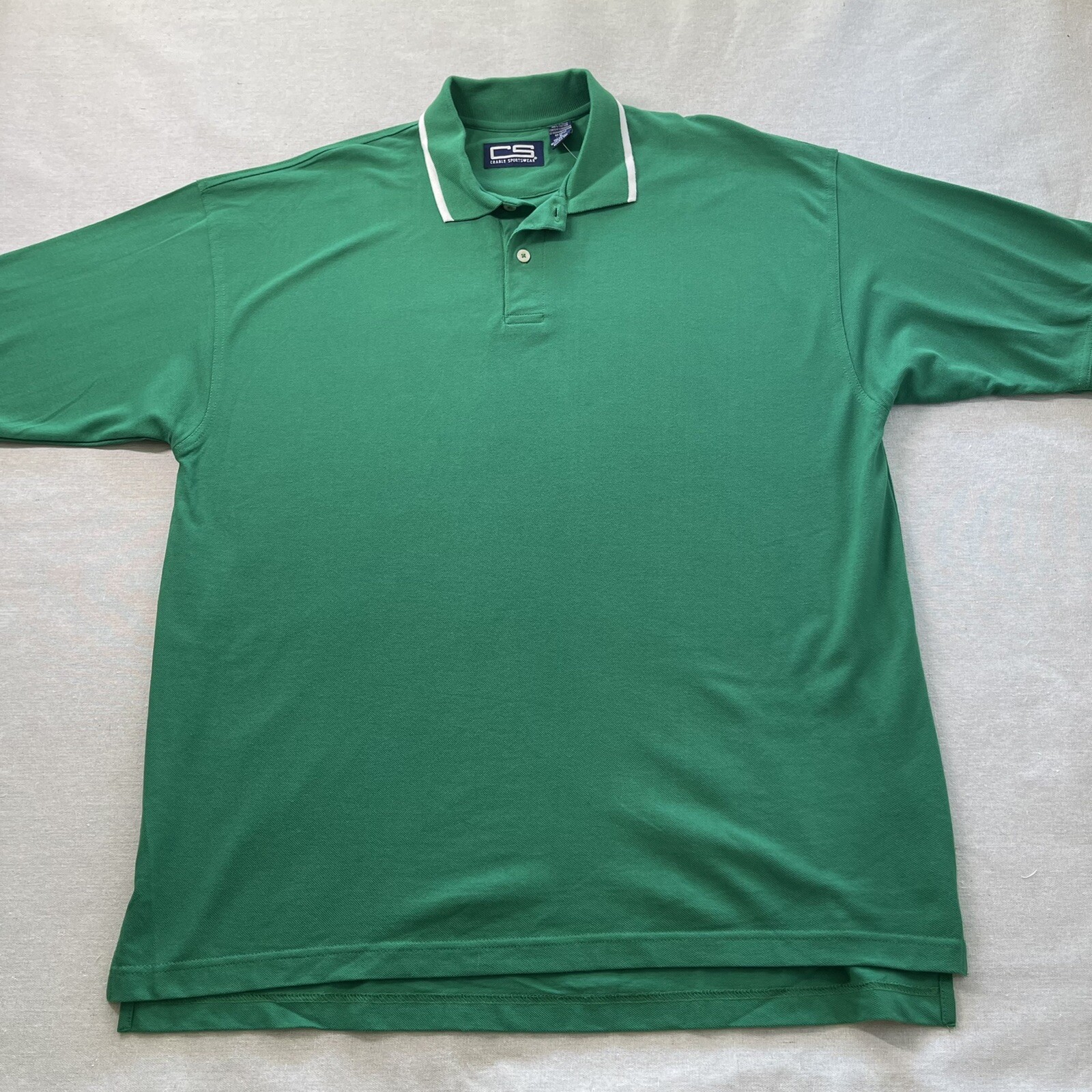 Crable Sportwear Mens Polo Shirt Extra Large Green Go… - Gem