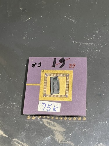 Very Rare Vintage ES Chip Or Cpu Untested With Writing And 75k Label ...