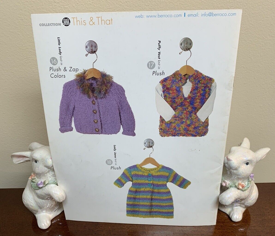 Berroco # 214 This & That Collection Pattern Booklet Scarves Afghans ...