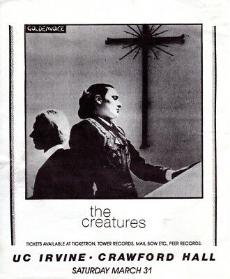 The Creatures Boomerang Tour mini Poster 1990 Siouxsie | eBay