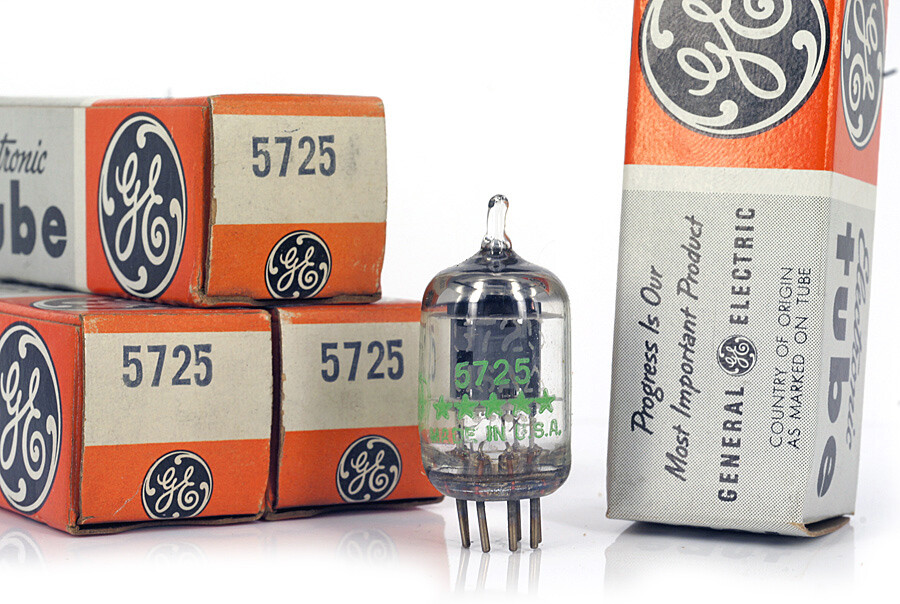 ONE 5725/6AS6W/6AS6 GE NOS Tube Röhre Valvola Valve Valvula 진공관 真空管 电子管 ...