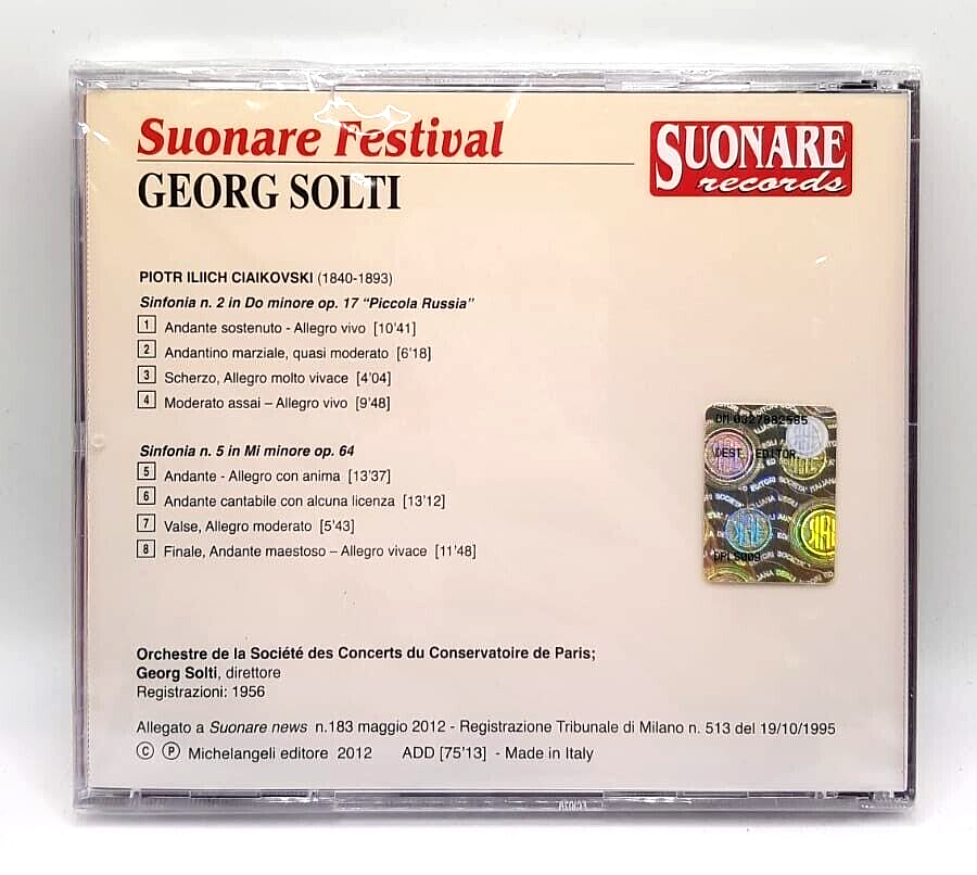 Georg Solti - Tchaikovsky Symphony No. 2 In C Minor Op. 17 - Sealed ...