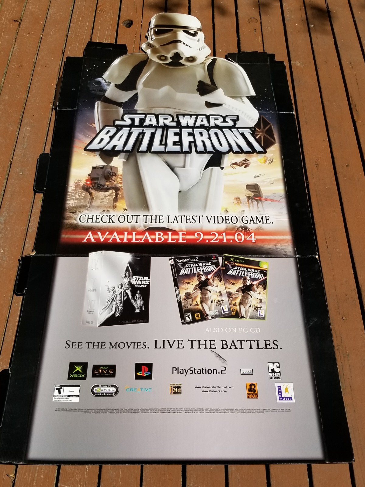 2004 Star Wars Battlefront PC Playstation 2 , XBOX Print Ad Promo ...