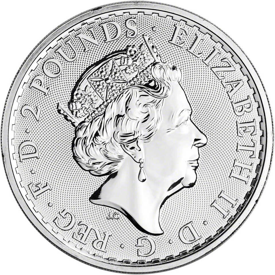 Great Britain Silver Britannia £2 - 1 oz - BU - Five 5 Coins - Random ...