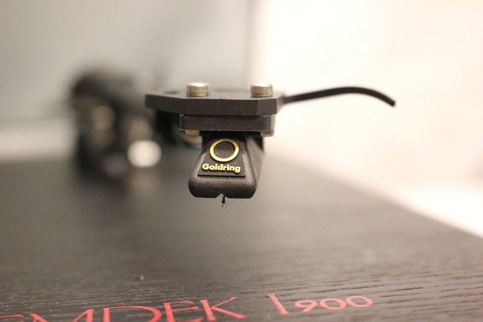 SYSTEMDEK I900 GLASS PLATTER BELT DRIVE TURNTABLE WITH GOLDRING G1042 ...