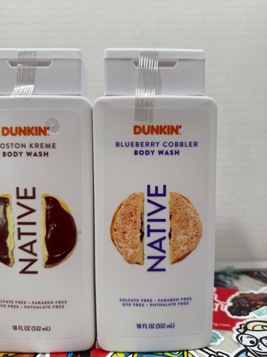 🍩 NEW! Native DUNKIN Variety pack Body Wash 18 fl oz LIMITED EDITION ...