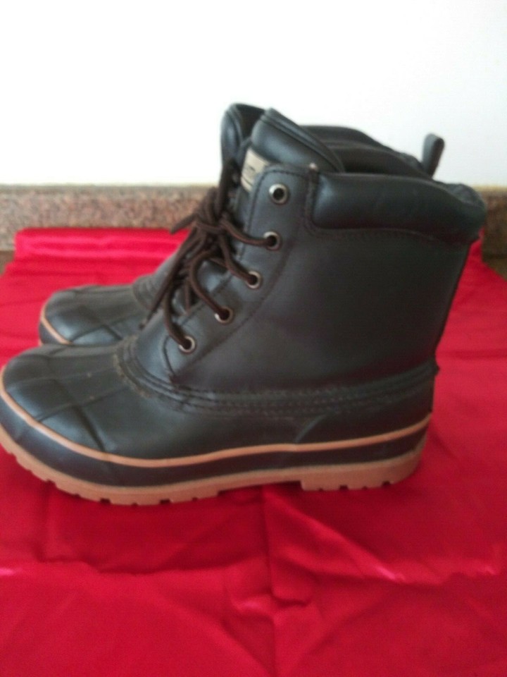 Coleman Mens Ducll Boots Size 8 Brown Leather Upper | eBay