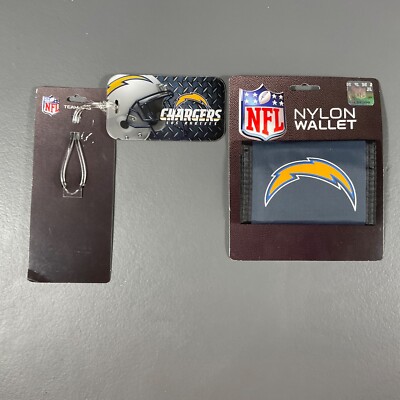 Los Angeles Chargers Nylon Trim fold Wallet, Team Tag NFL Football | eBay