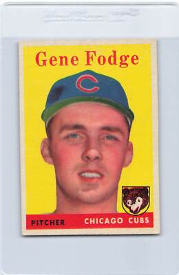 1958 Topps #449 Gene Fodge Cubs NM *DA-B8499 | eBay