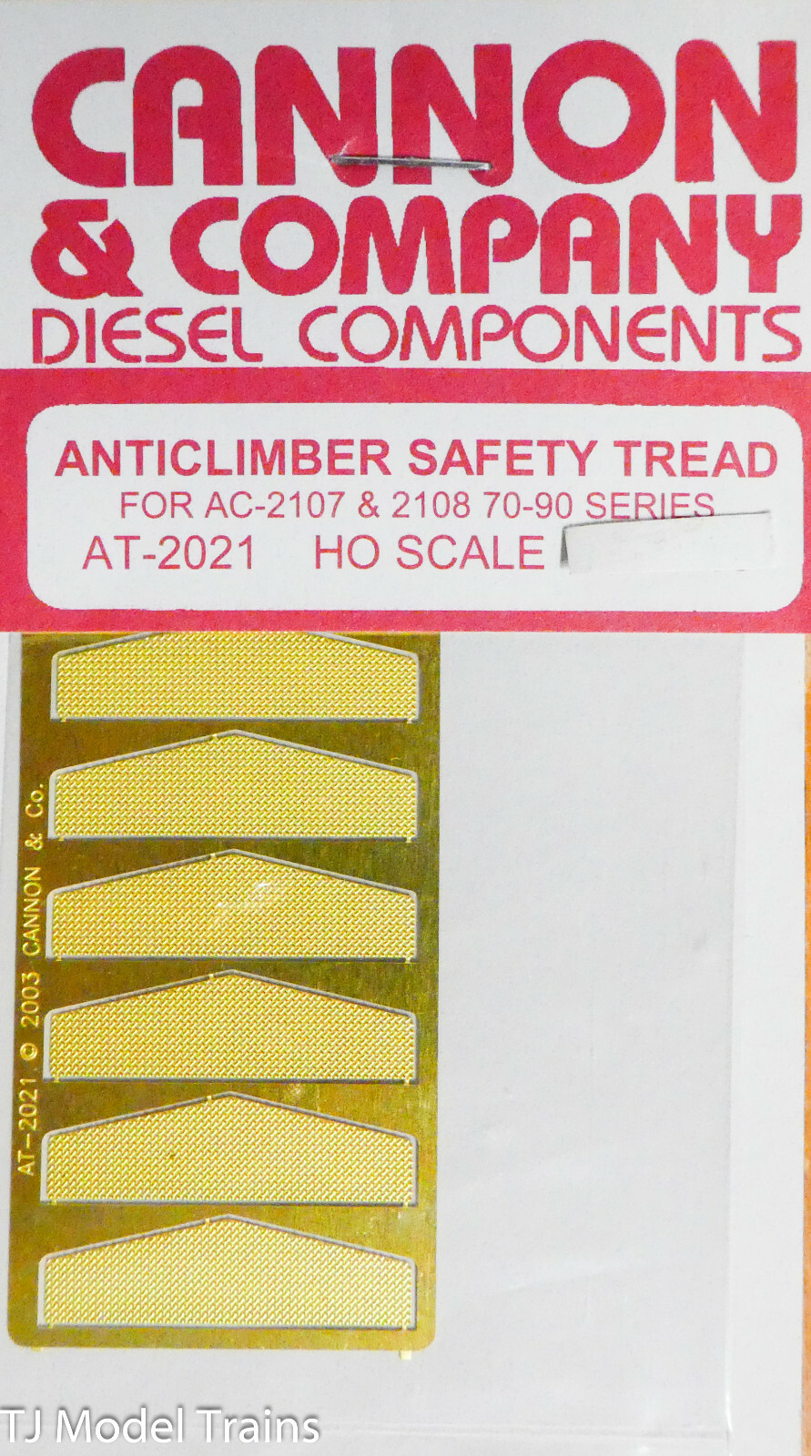 Cannon & Company HO #2021 Anticlimber Safety Tread pkg(6) -- Fits #2107 ...