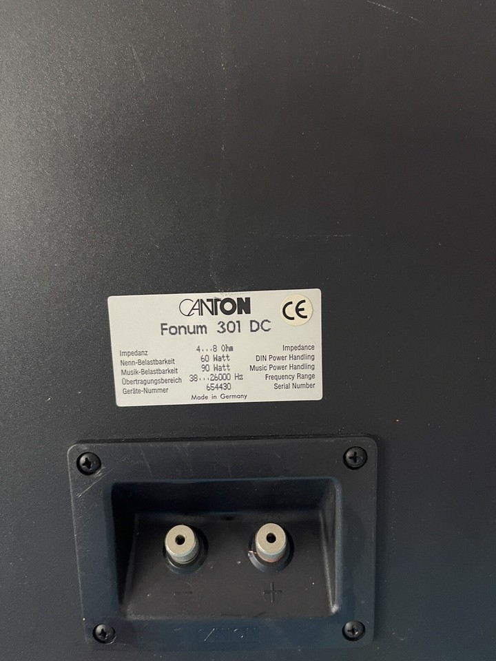 Vintage Canton Fonum 301 DC Speakers | eBay