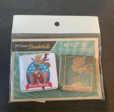 DC Comics Bombshells Pin Badge Set of 2 | eBay