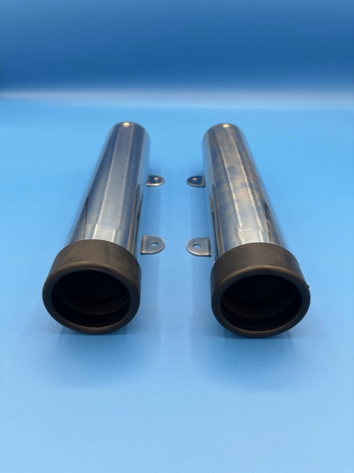 Pair-Stainless Steel Boat Fishing Rod Holder 10" Side Mount Transom Rod ...