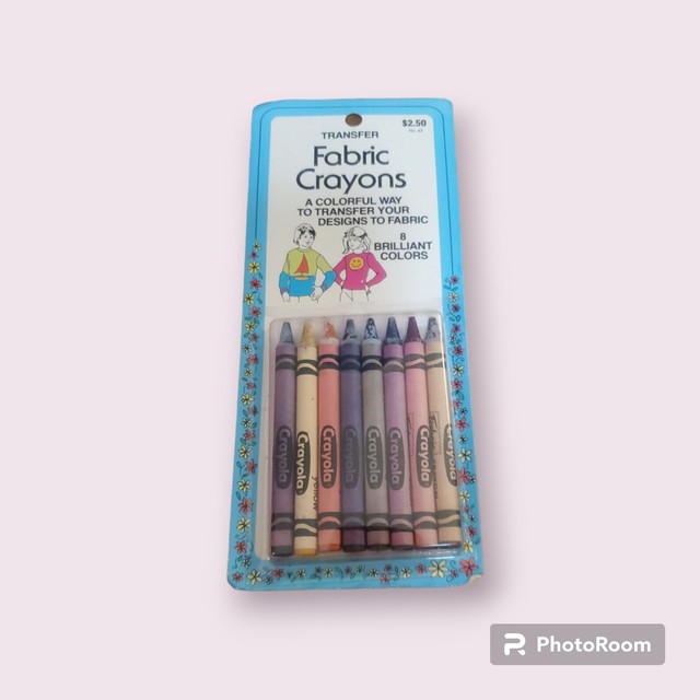 Vintage Crayola Fabric Transfer Crayons Iron on No. C42 for sale online ...