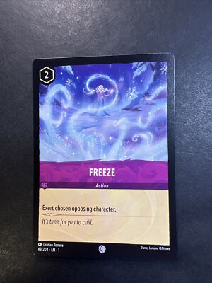 Freeze Elsa FROZEN - 63/204 - Disney Lorcana TCG NON FOIL Card - NM/M ...
