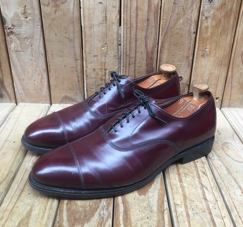 Allen Edmonds 'Park Avenue' Burgundy cap toe Mens leather dress shoes ...