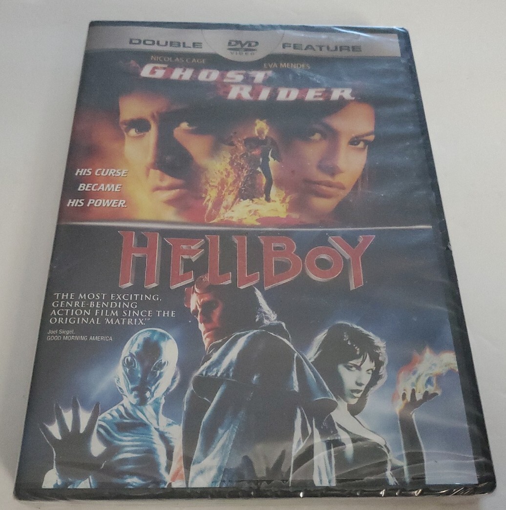 GHOST RIDER / HELLBOY (DVD) BRAND NEW SEALED Nicolas Cage Eva Mendes ...