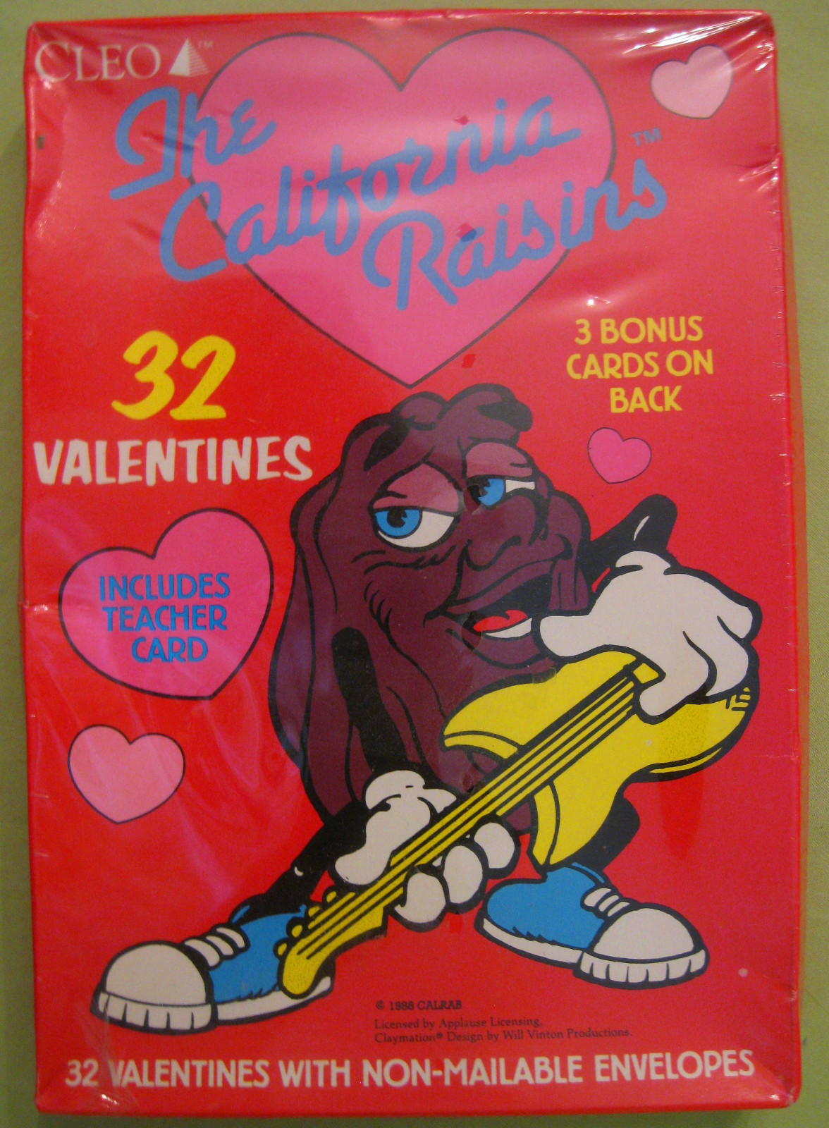 CA Raisins 32 Valentine Cards New Unopened Original Package Never Been ...