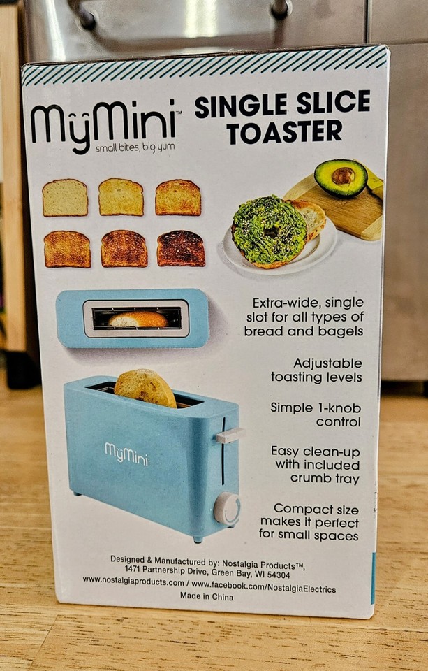 Mini Single Slice Toaster By Nostalgia | eBay