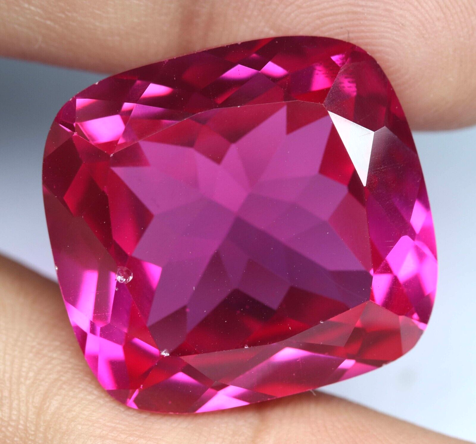 Flawless 54.55 Ct Natural Mogok Pink Ruby Cushion Cut Certified Loose ...