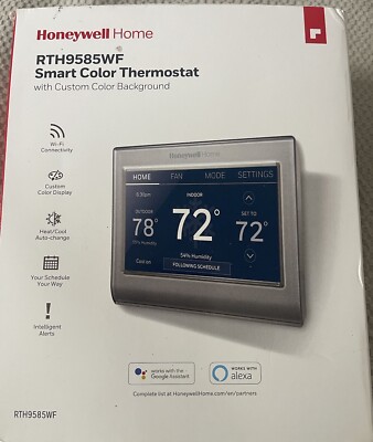 Honeywell Home RTH9585WF1004 Wi-Fi Smart Thermostat - Silver ...
