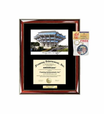 University of California San Diego Diploma Frame Lithograph UCSD ...