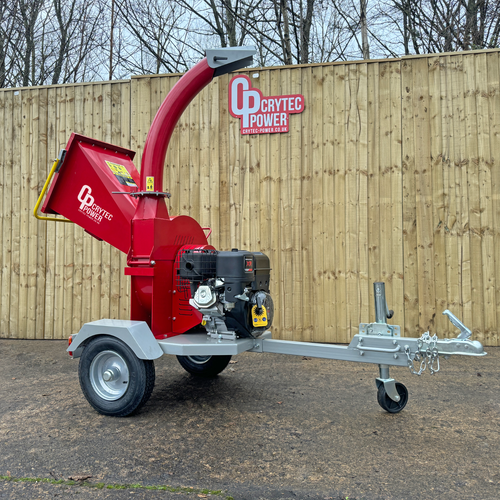 CRYTEC Terminator 4.7inch Wood Chipper Garden Shredder Petrol Heavy ...