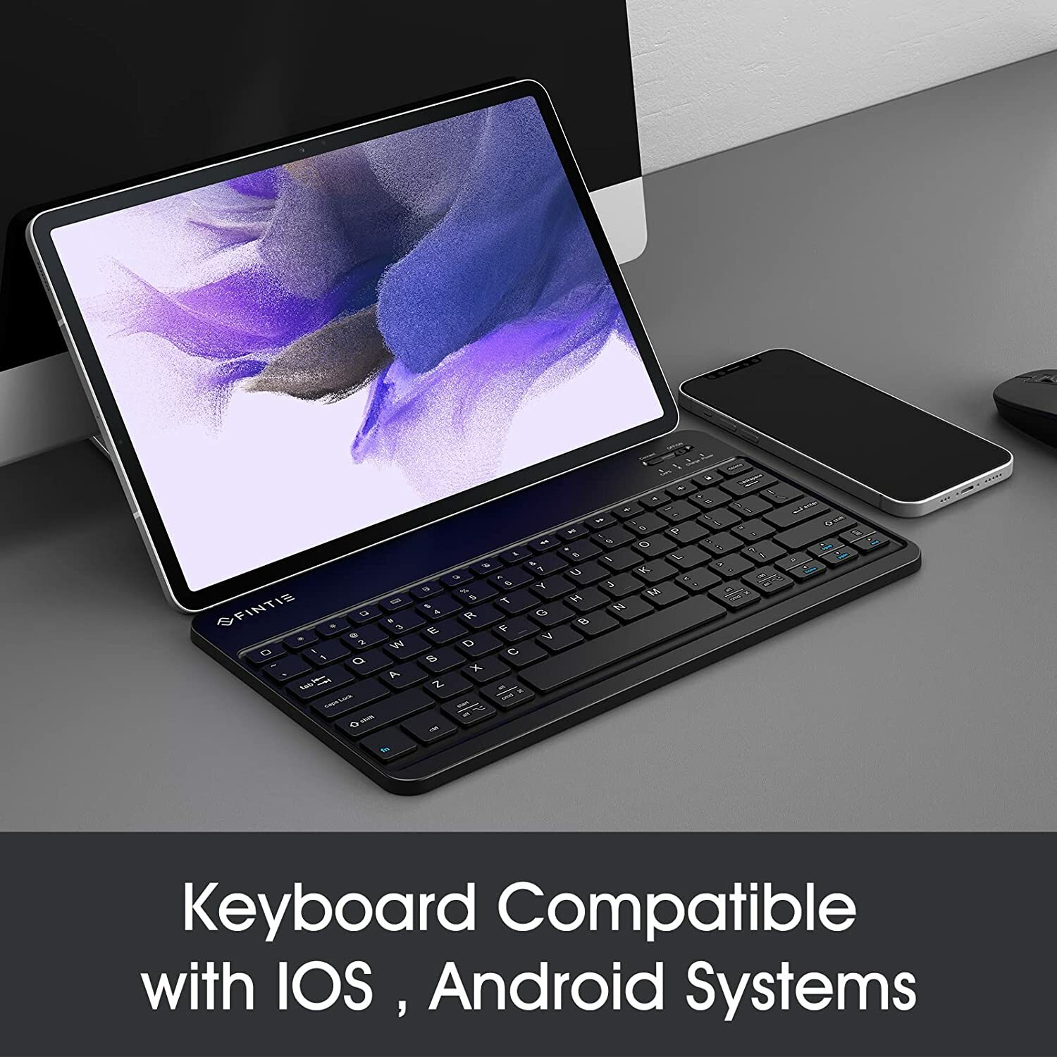 12 Inch Ultrathin (4mm) Wireless Bluetooth Keyboard for Android Tablet ...