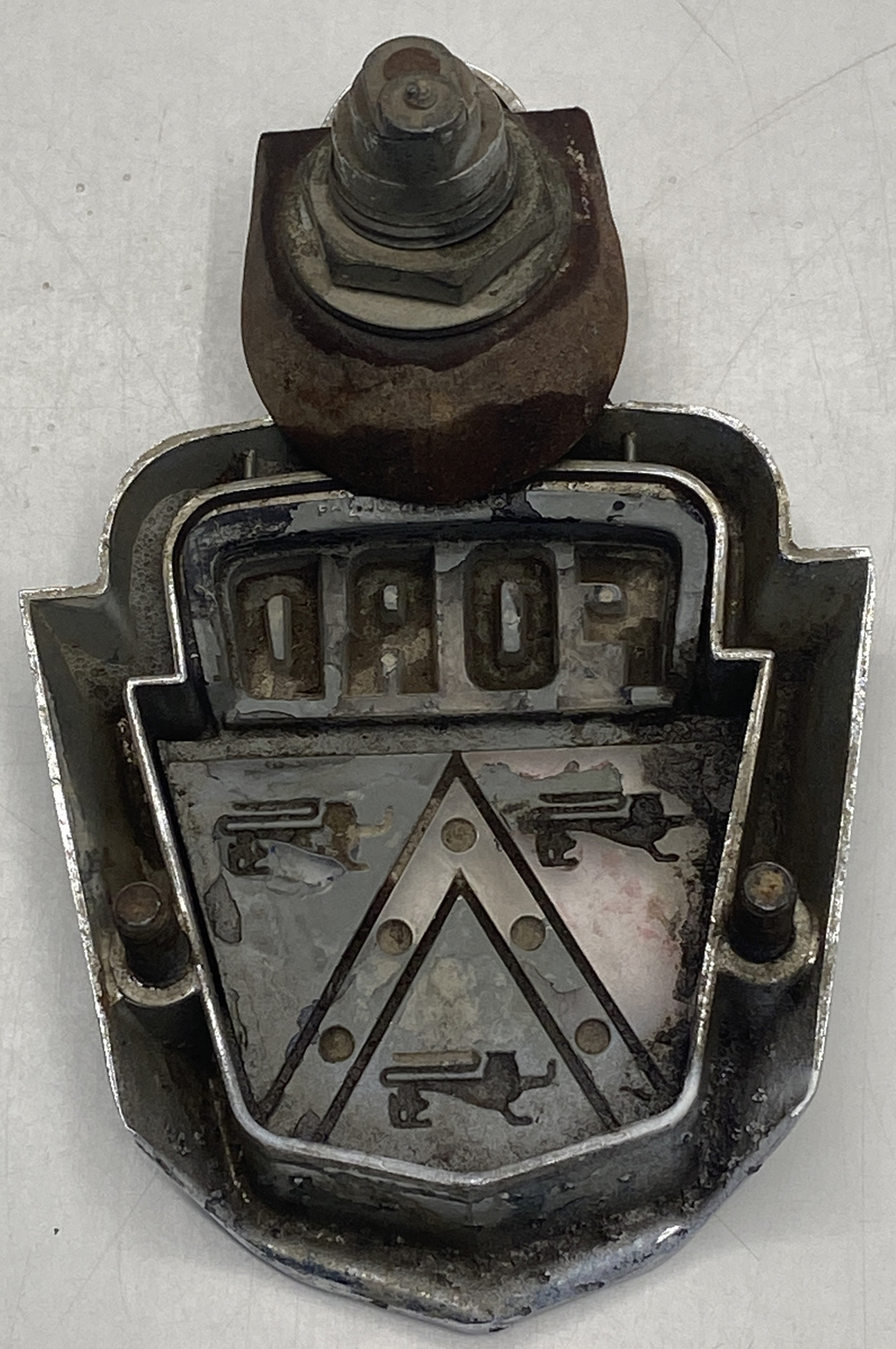 Vintage 1950-51 Ford Trunk Emblems With Trunk Lock Original Rat Rod Hot ...