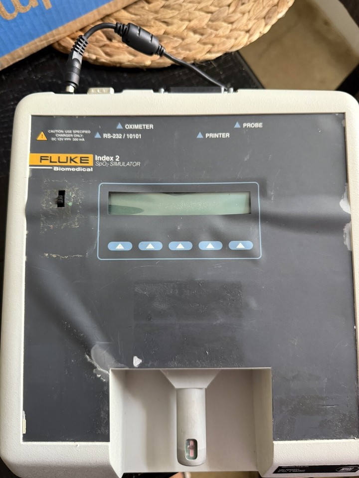 FLUKE BIOMEDICAL INDEX 2 SPO2 SIMULATOR / W BAG & CHARGER - FREE ...
