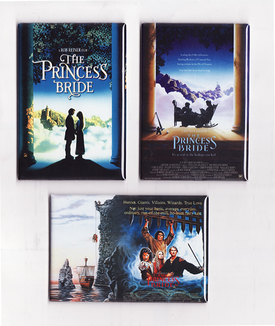 THE PRINCESS BRIDE - MOVIE POSTER MAGNETS (print vhs art as you wish ...