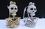 Women Bracelet Fashion Gold Bling Skeleton Jewelry Halloween Cuff Skull ...