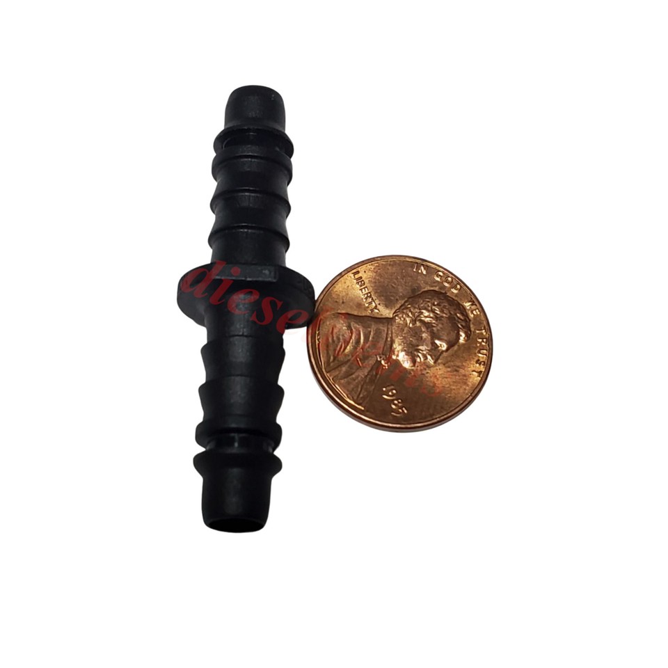 Fuel Line Splice connector fits 6mm or 1/4" rubber line for gas, water ...