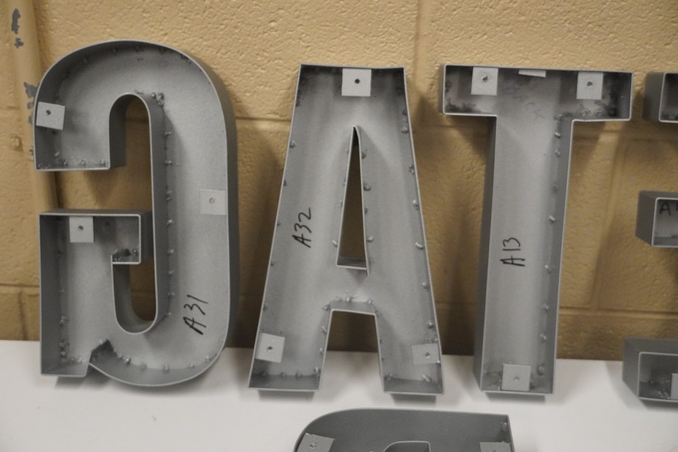 Metal "Gate B" Letters From Beaver Stadium | eBay