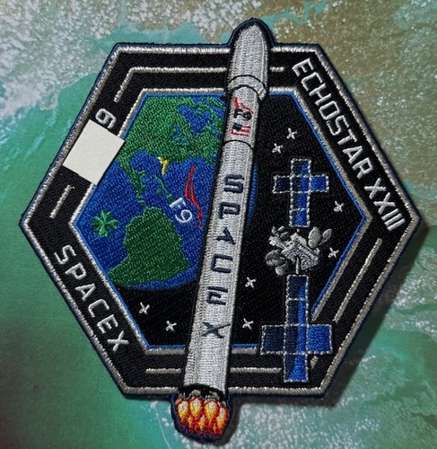 ECHOSTAR XXIII FALCON 9 F9 AUTHENTIC SPACEX SPACE X EMPLOYEE NUMBERED ...