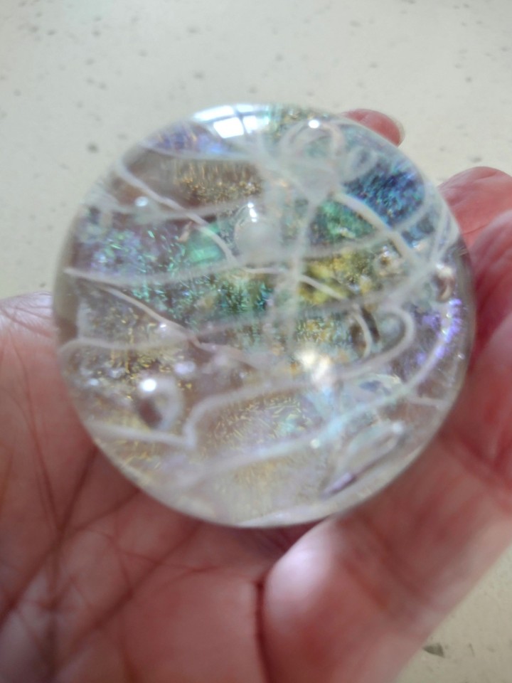 Vintage Glass Eye Studio (GES) Art Glass Paperweight Signed | eBay