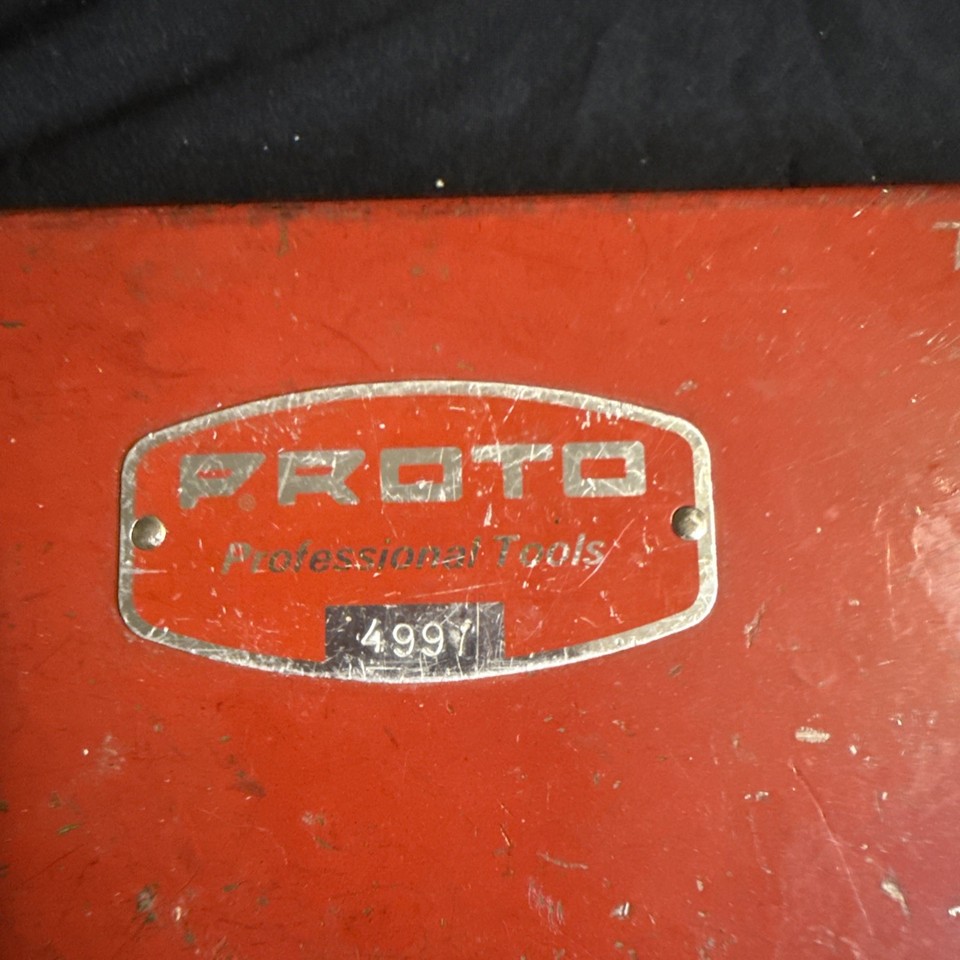 PROTO Professional Tools 4997 Red Metal Tool Box Vintage Socket/Wrench ...
