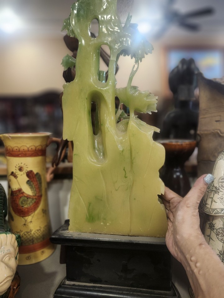 Hand carved sculpture (Natural Xiu Jade) | eBay